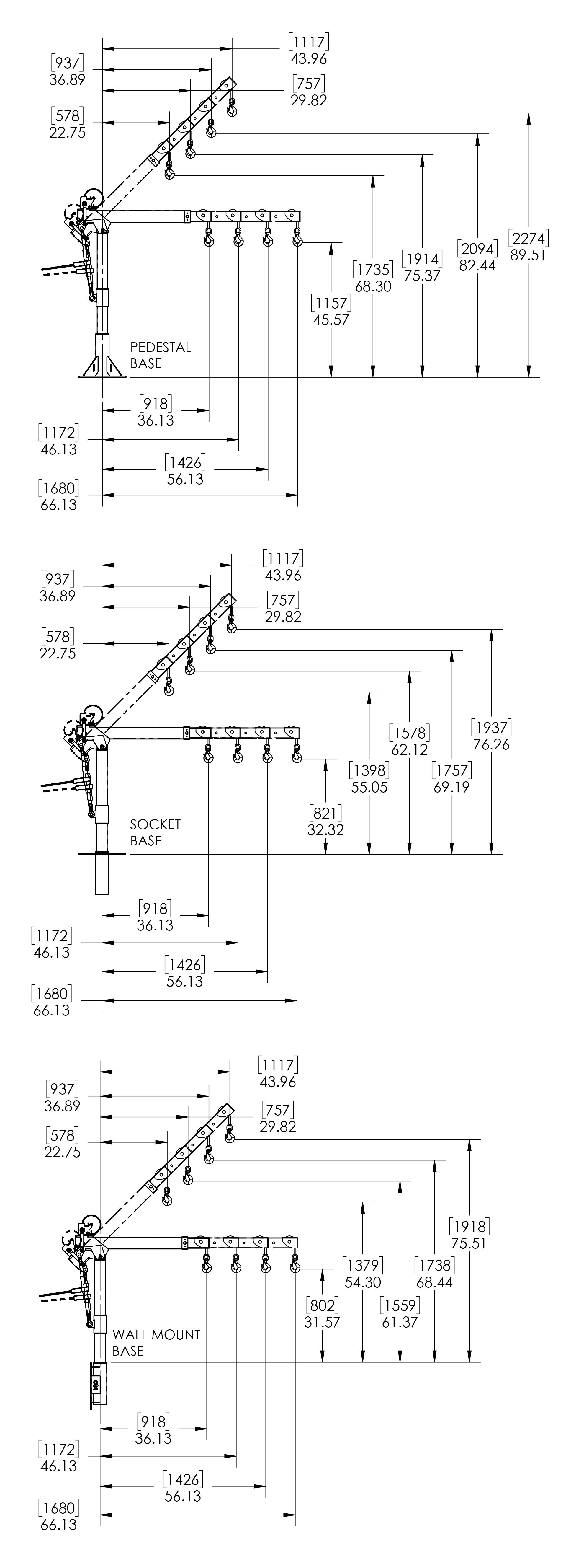 1200 lb composite davit crane with carbon steel brake winch | OZ ...